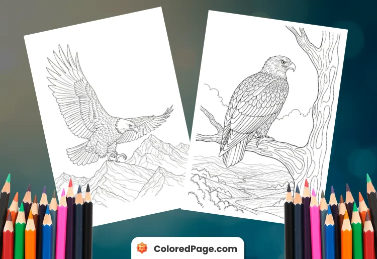 Eagles Coloring Pages [Free PDF Printables]