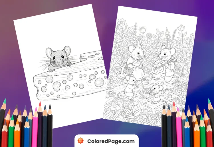 Mice Coloring Pages [Free PDF Printables]