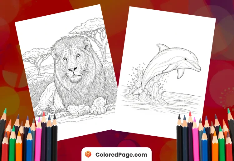 Realistic Animal Coloring Pages [Free PDF Printables]