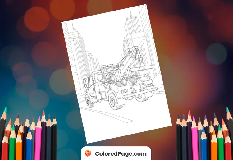 Tow Truck Coloring Pages [Free PDF Printables]